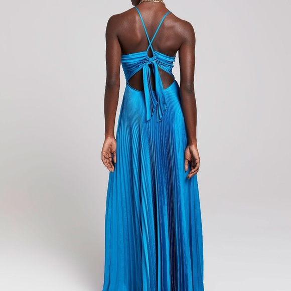 A.L.C. | Dresses | Alc Blue Aeries Pleated Dress | Poshmark